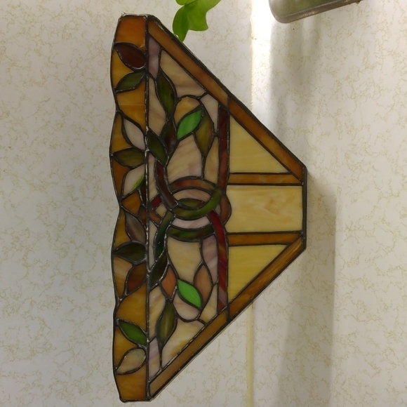 Accents | Vintage Stained Glass Light Cover | Poshmark